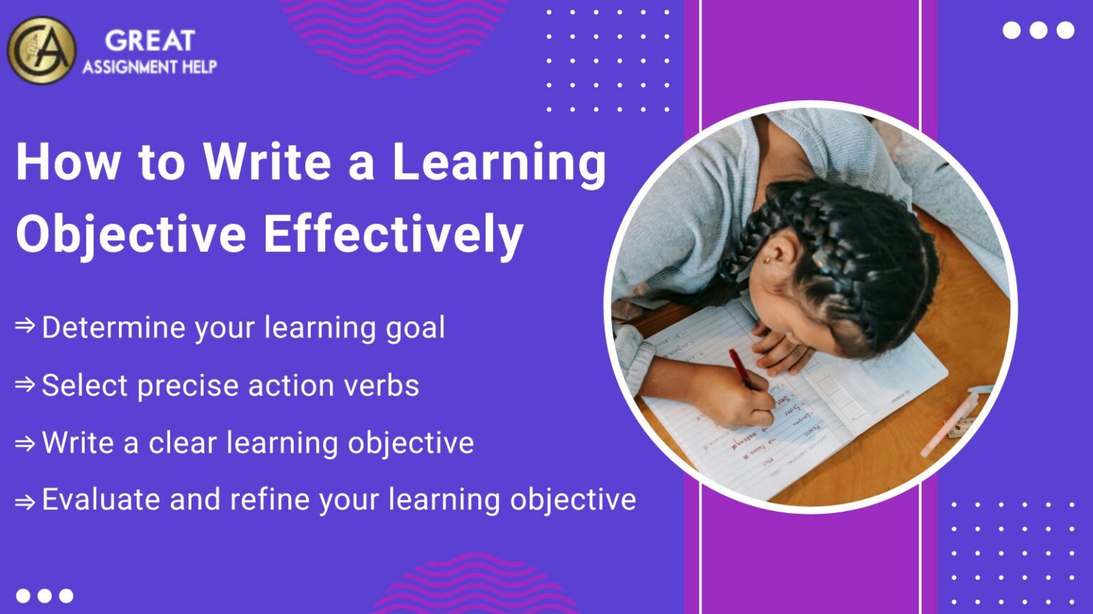 A Simple Guide on How to Write Learning Objectives
