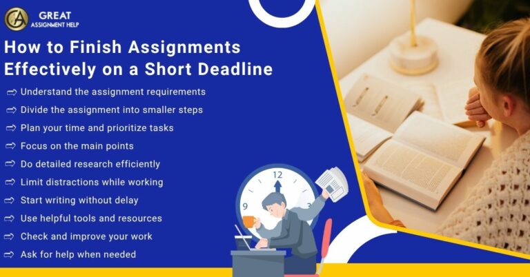 Tips to Finish Assignments Effectively on a Short Deadline