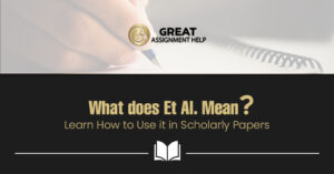 What Does Et Al. Mean in Academic Papers?